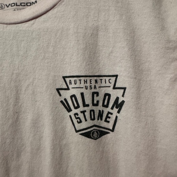 Volcom | Shirts | Volcom Stone Authentic Usa Short Sleeve Pink Tshirt ...
